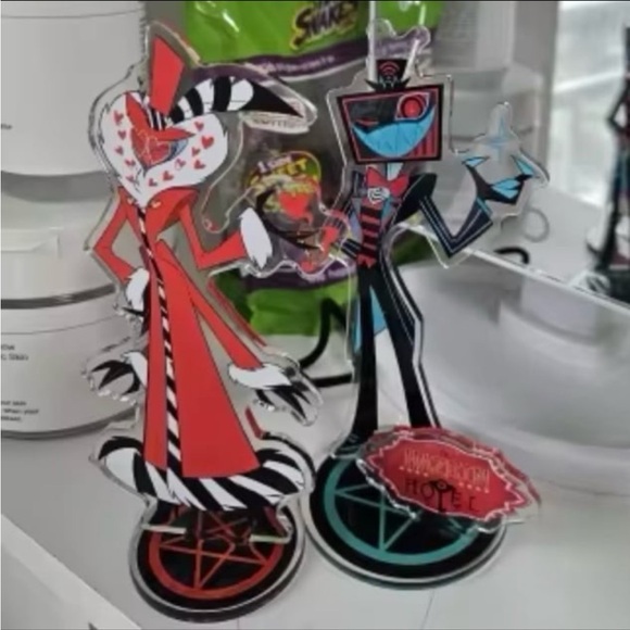 Hot Topic | Other | Bundle Lot Hazbin Hotel Helluva Boss Vox Val Anime ...